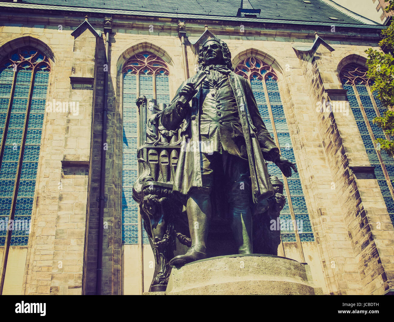 The Neues Bach Denkmal meaning new Bach monument stands since 1908 in ...