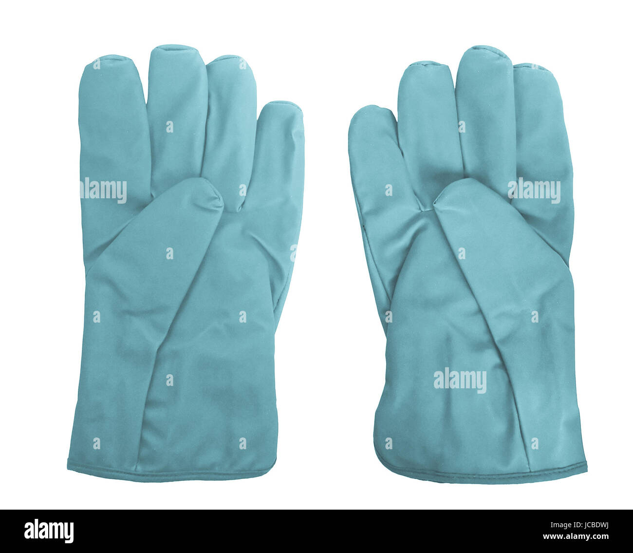 Isolated gloves personal protective equipment - cool cyanotype Stock ...