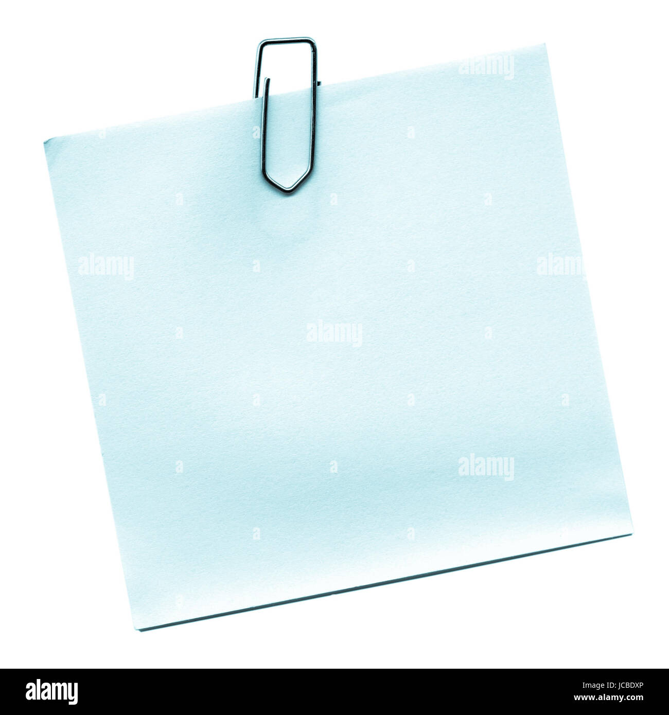 Post it isolated over a white background - cool cyanotype Stock Photo ...