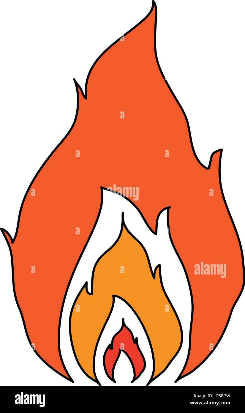 Hot fire flame Stock Vector Image & Art - Alamy