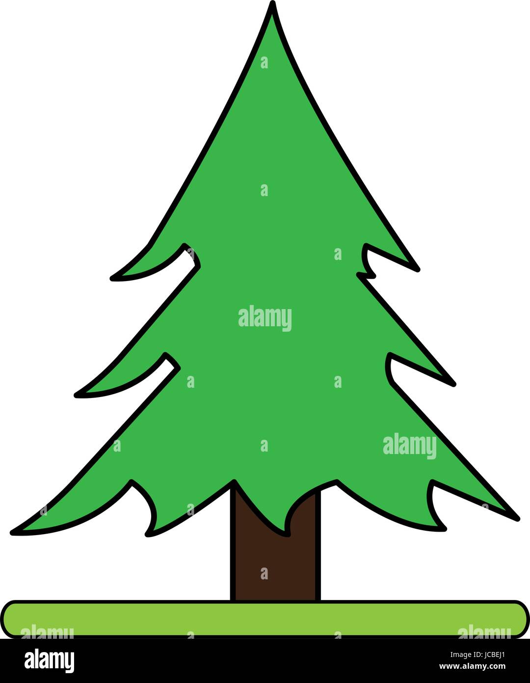 Forest tree wild romantic Stock Vector Images - Alamy