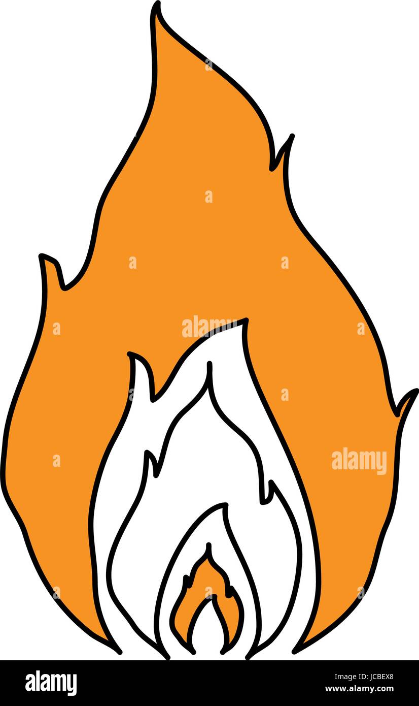 Hot fire flame Stock Vector Image & Art - Alamy