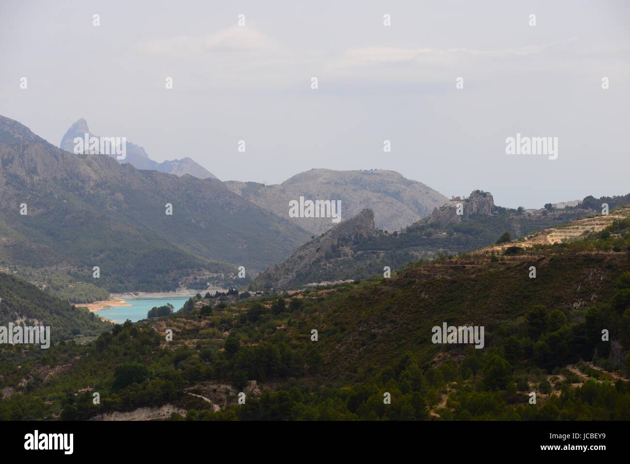 the fast empty reservoir of guadalest - costa blanca - spain Stock ...