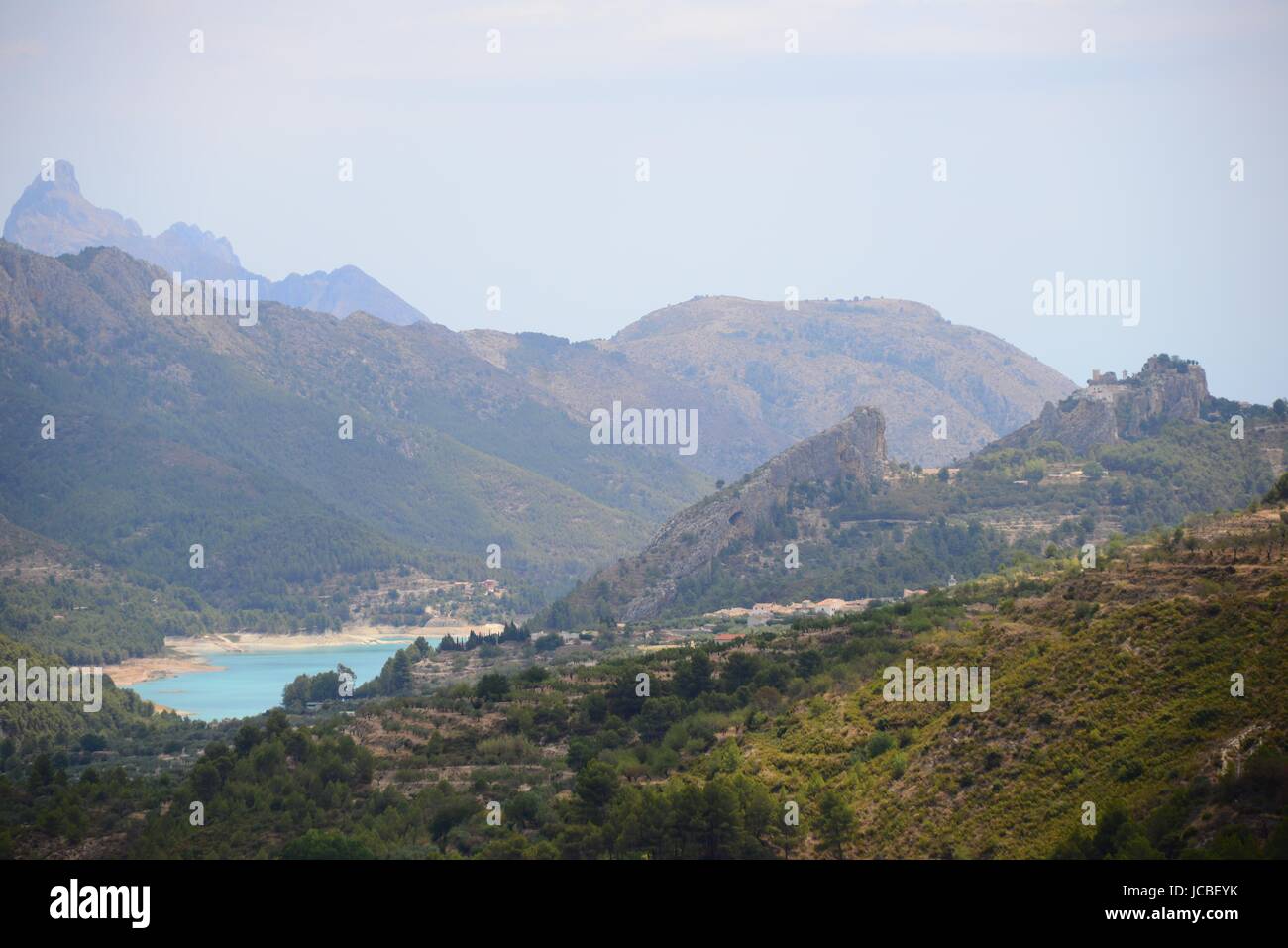 the fast empty reservoir of guadalest - costa blanca - spain Stock ...