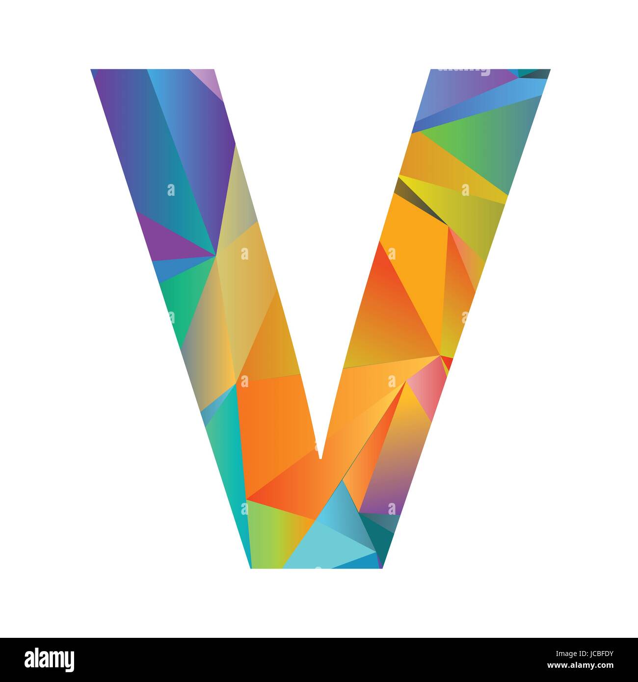 illustration with letter of different colors on a white background ...