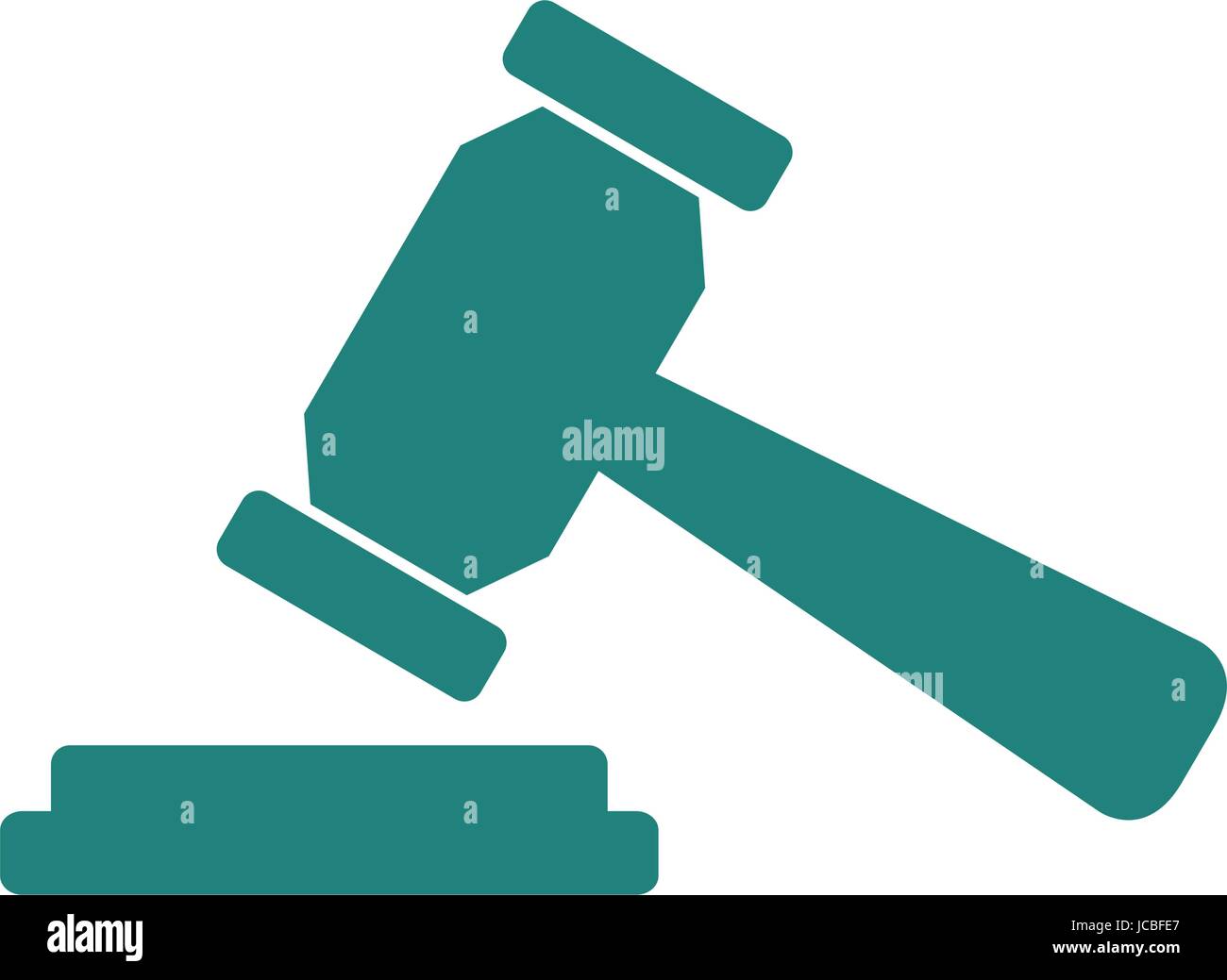 Judge hammer icon on white background in vector Stock Vector Image ...