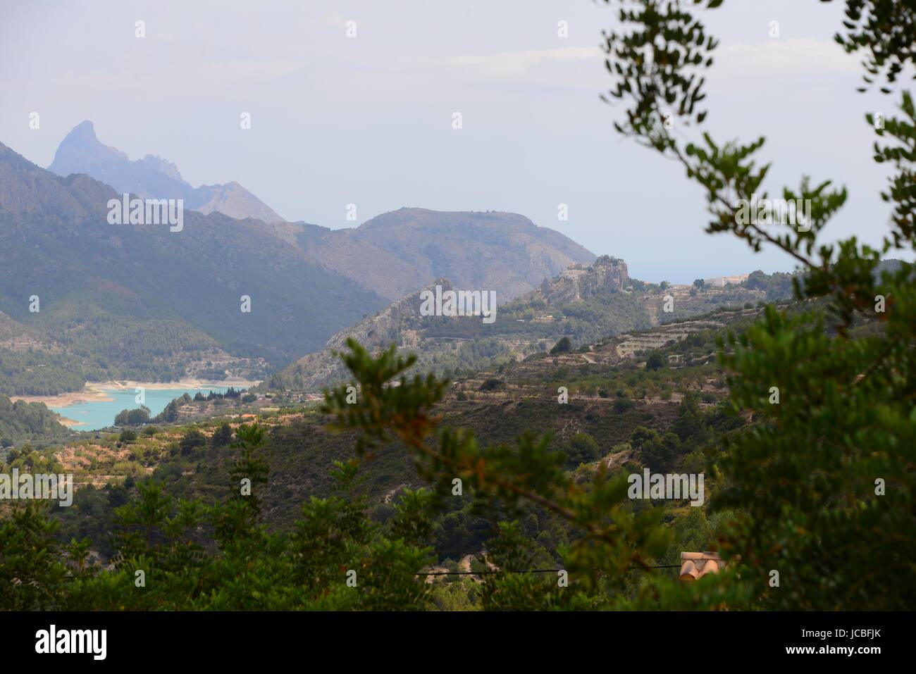 the fast empty reservoir of guadalest - costa blanca - spain Stock ...