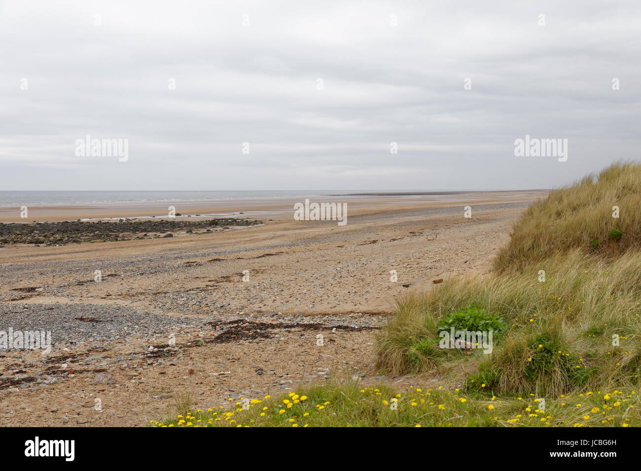 The beach at Seascale, Cumbria Stock Photo - Alamy