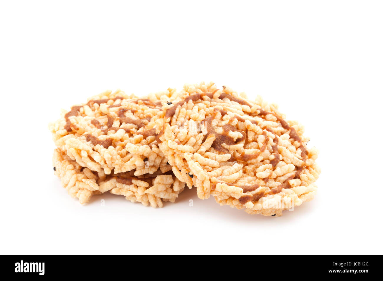 Rice cracker isolated on white background Stock Photo - Alamy