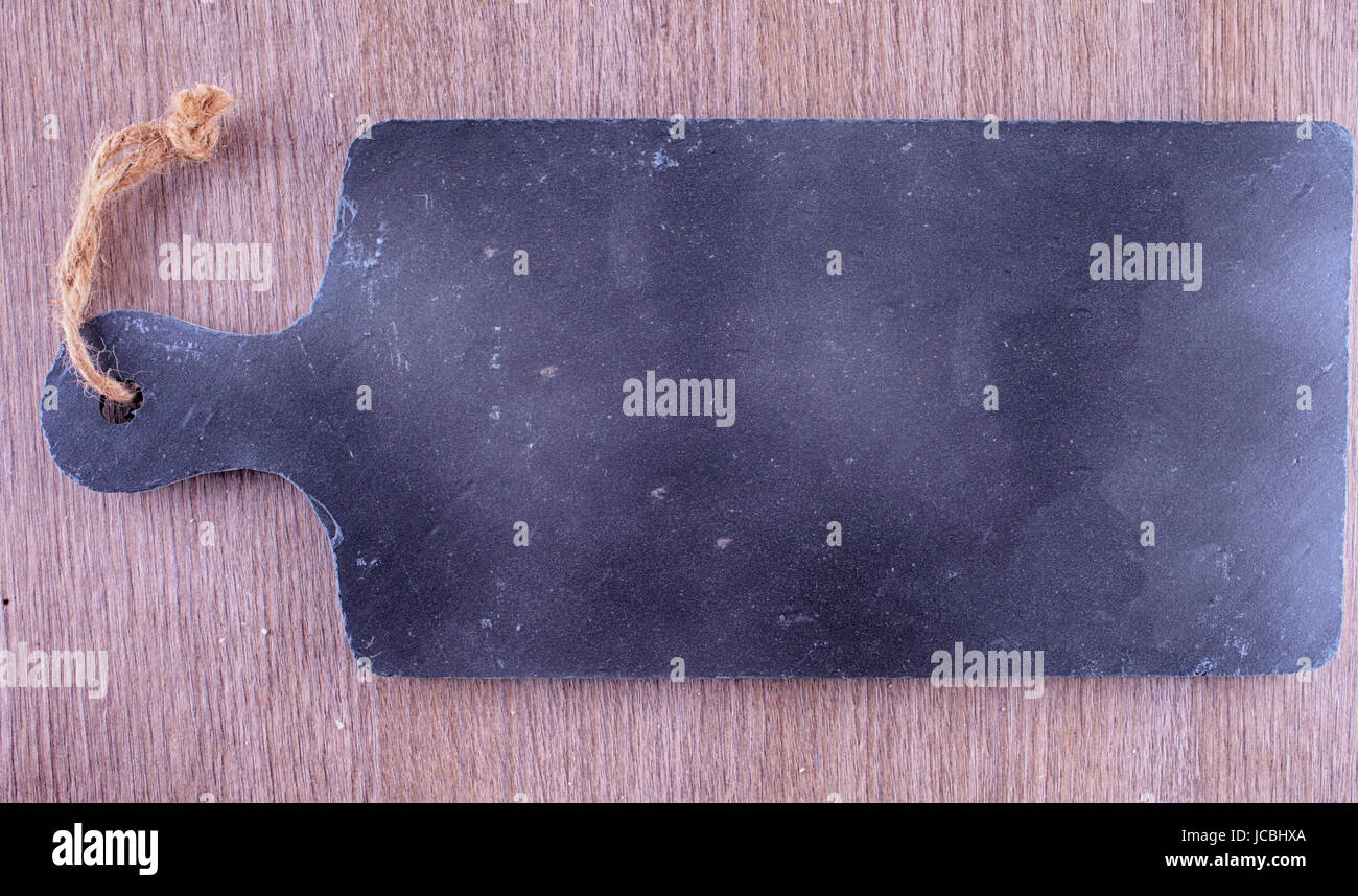 Black old-fashioned chopping board, entire view, hdr image Stock Photo ...