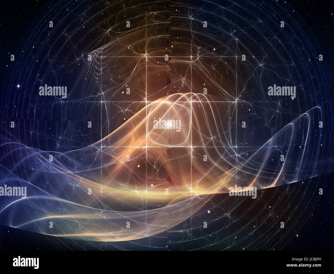 Geometry of Space series. Artistic abstraction composed of conceptual ...