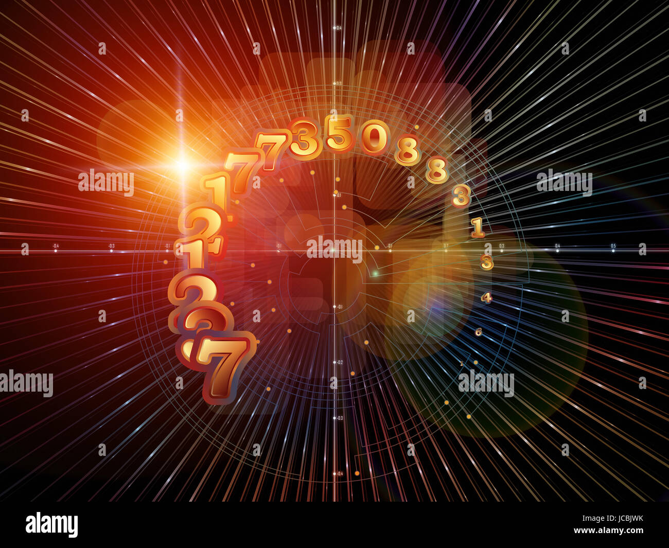 Strange Geometry series. Creative arrangement of line drawing, math and ...