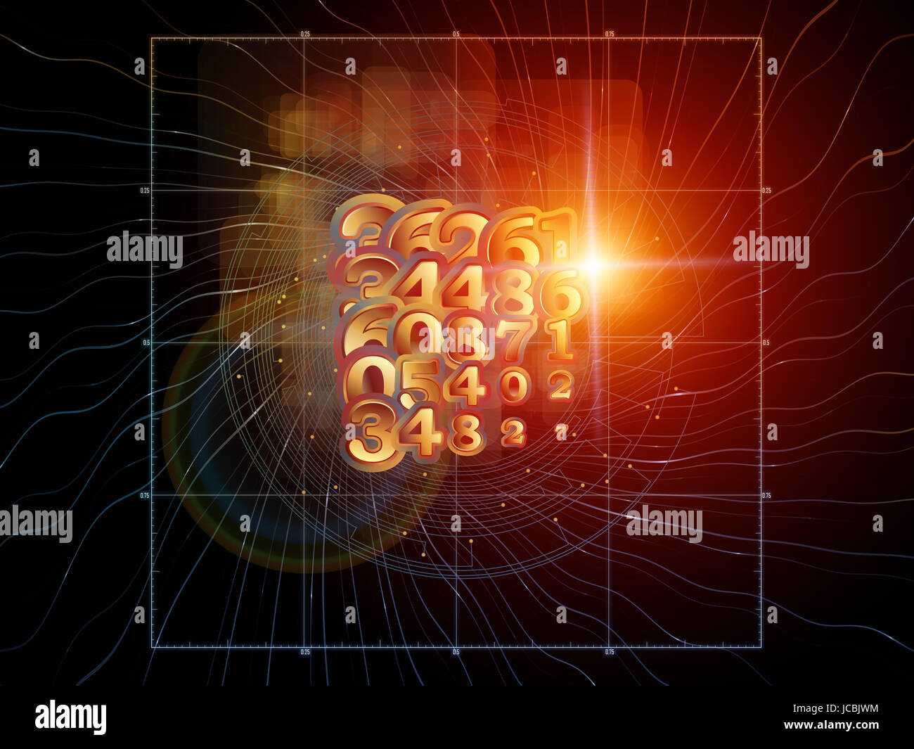 Strange Geometry series. Creative arrangement of line drawing, math and ...