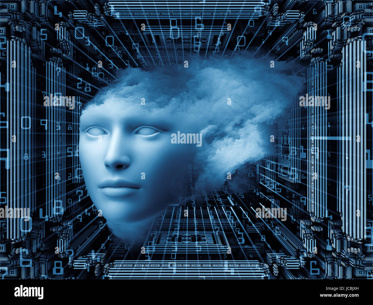 Matter Can Dream series. Composition of fractal frames, graphic ...