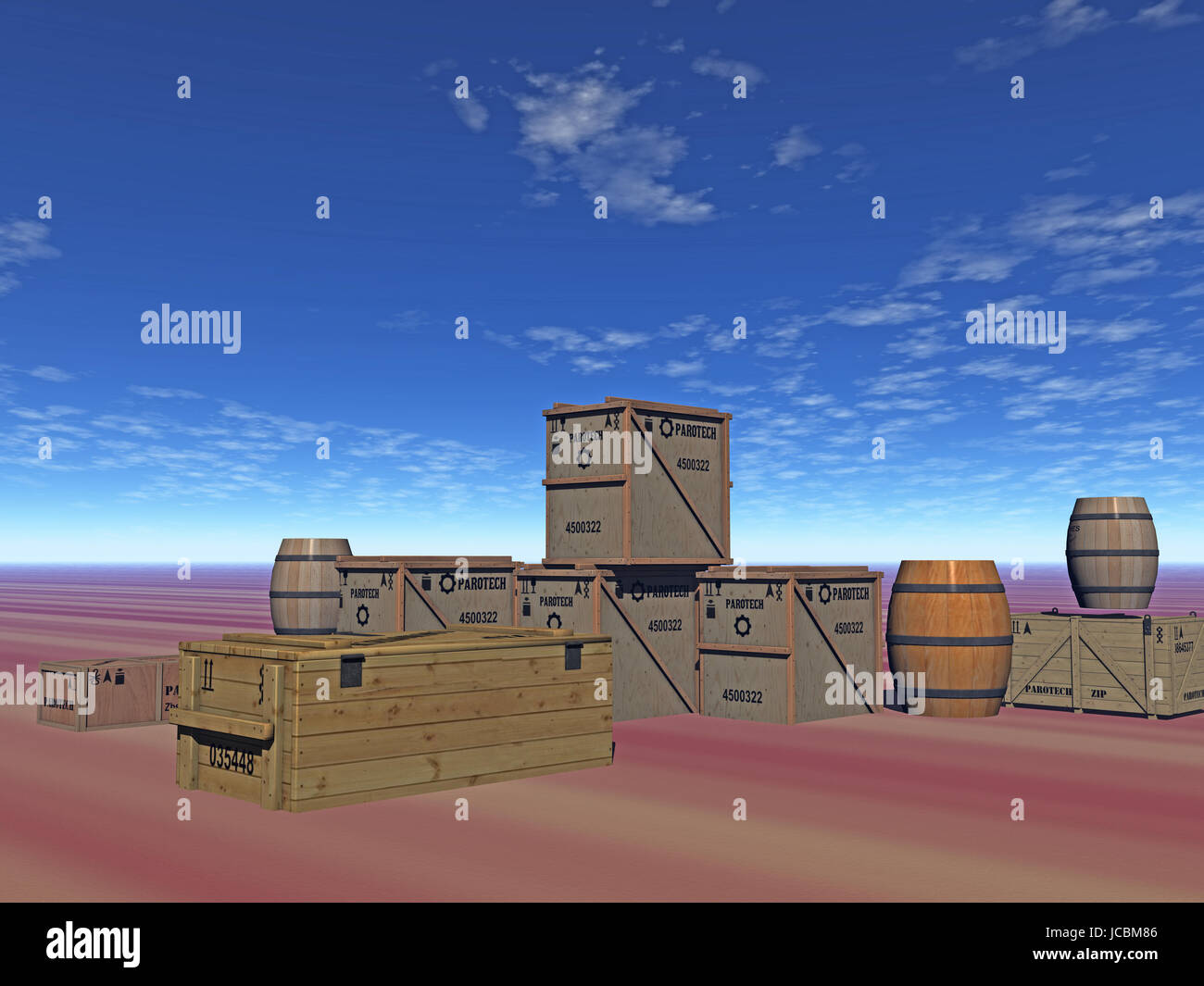 crates and barrels Stock Photo - Alamy