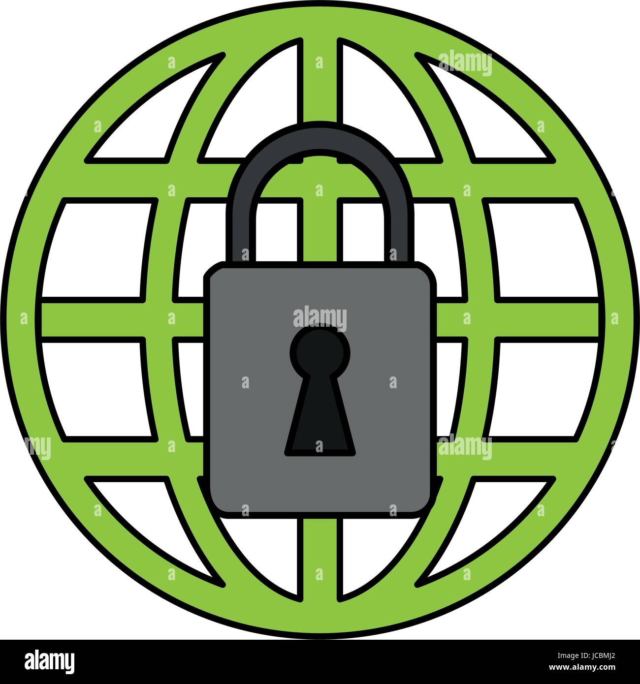 Web protection padlock Stock Vector Image & Art - Alamy