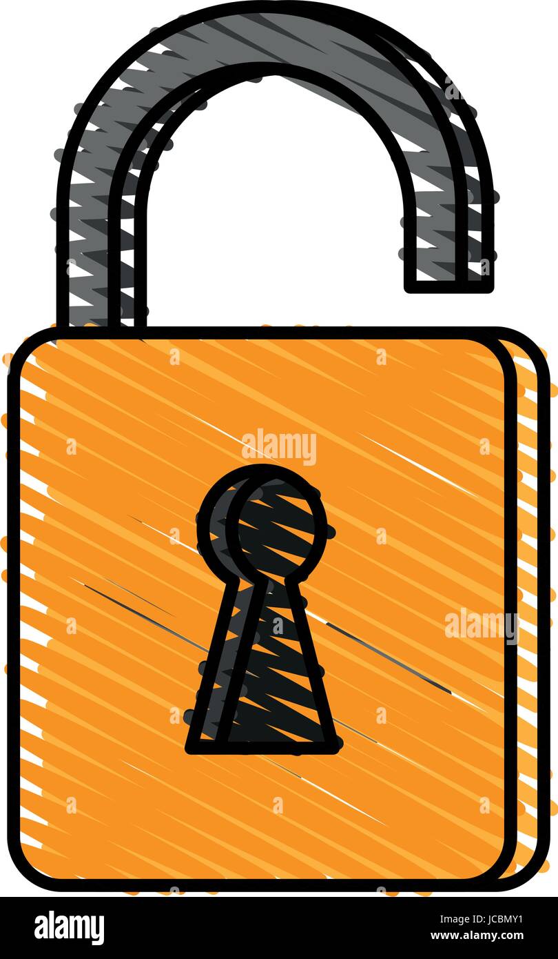 unlocked padlock accessory Stock Vector Image & Art - Alamy