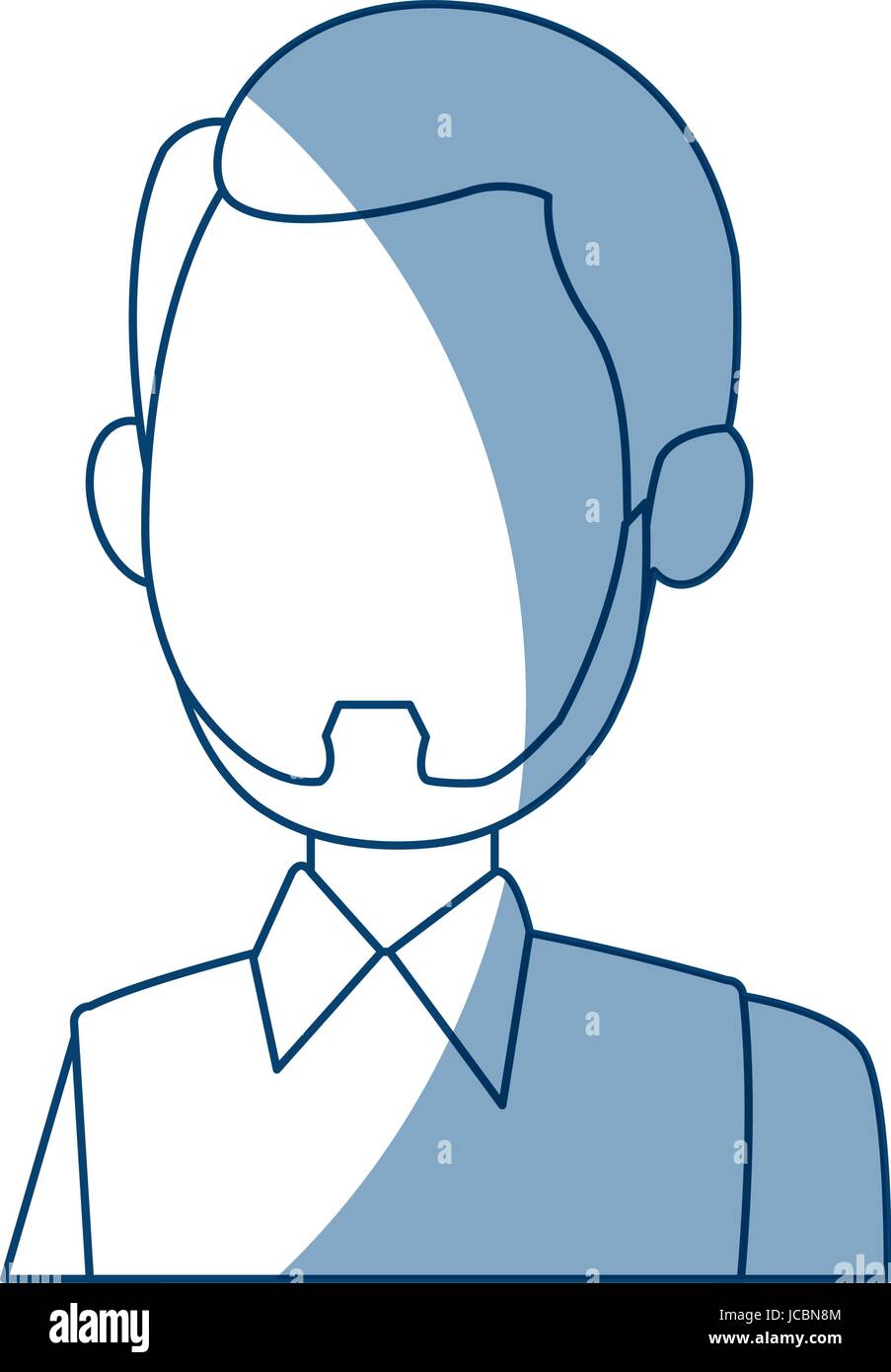 profile man male cartoon faceless image Stock Vector Image & Art - Alamy