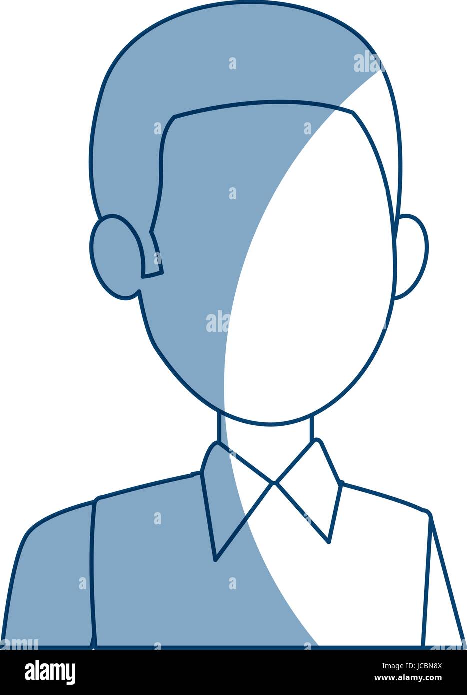 profile man male cartoon faceless image Stock Vector Image & Art - Alamy