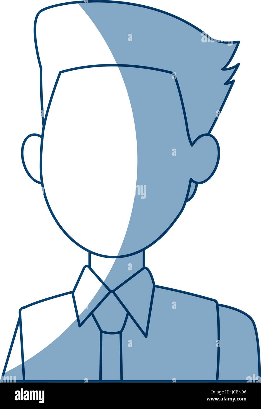 profile man male cartoon faceless image Stock Vector Image & Art - Alamy