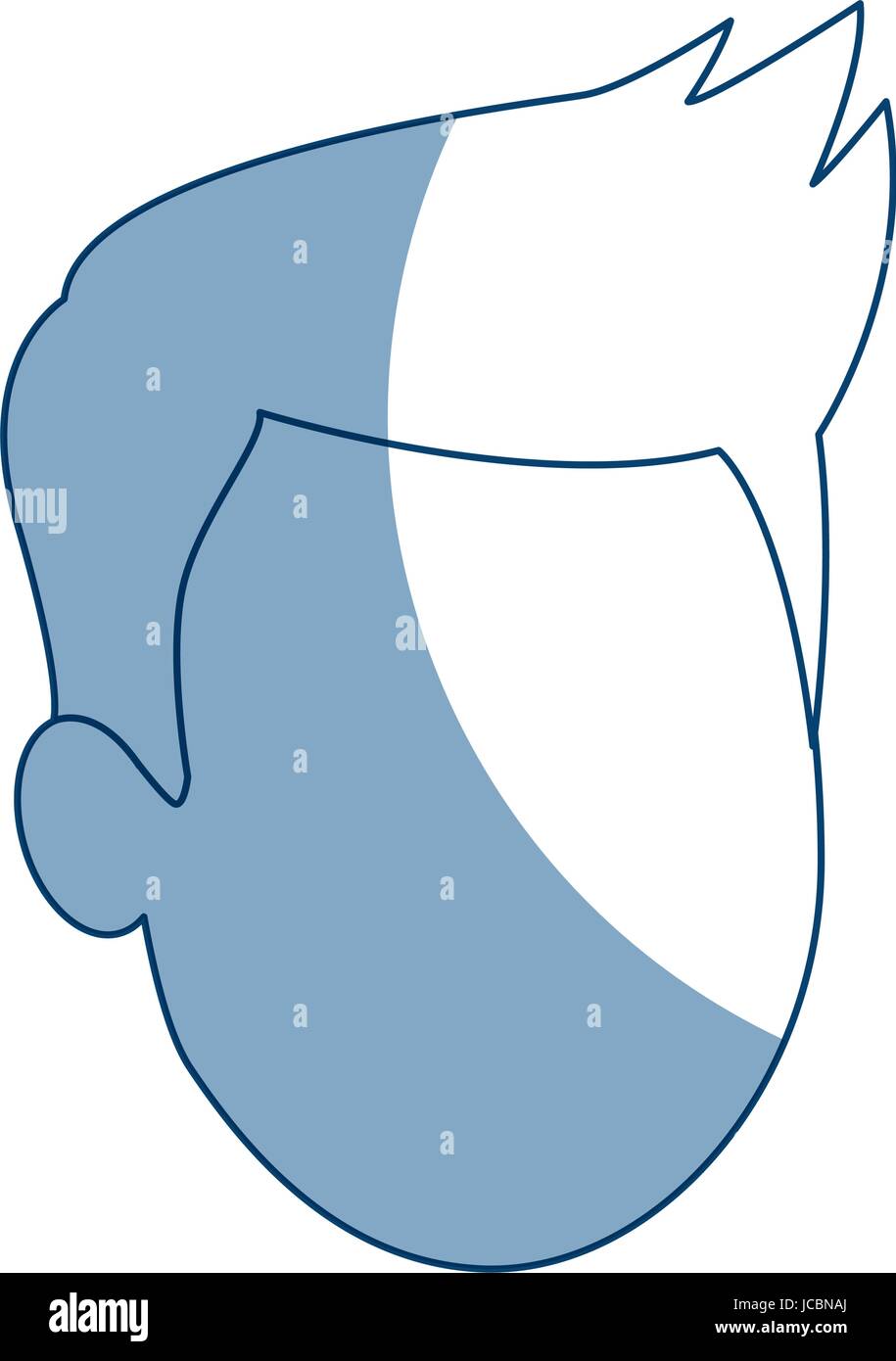 profile man male cartoon faceless image Stock Vector Image & Art - Alamy