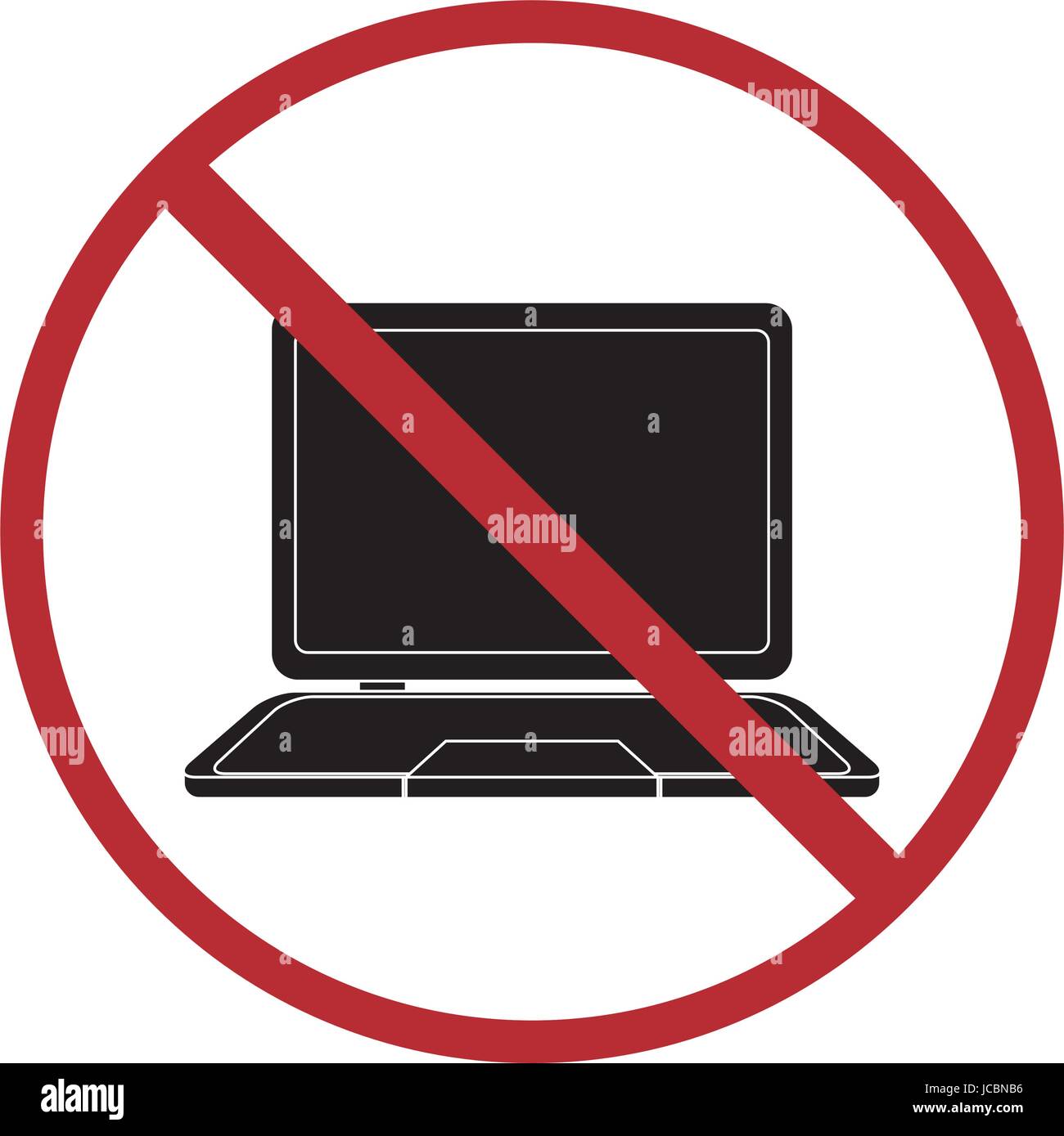 not use laptop sign communication technology Stock Vector Image & Art ...