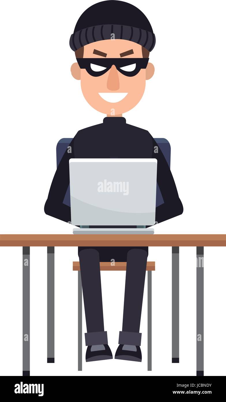 Computer hacker hoodie Stock Vector Images - Alamy