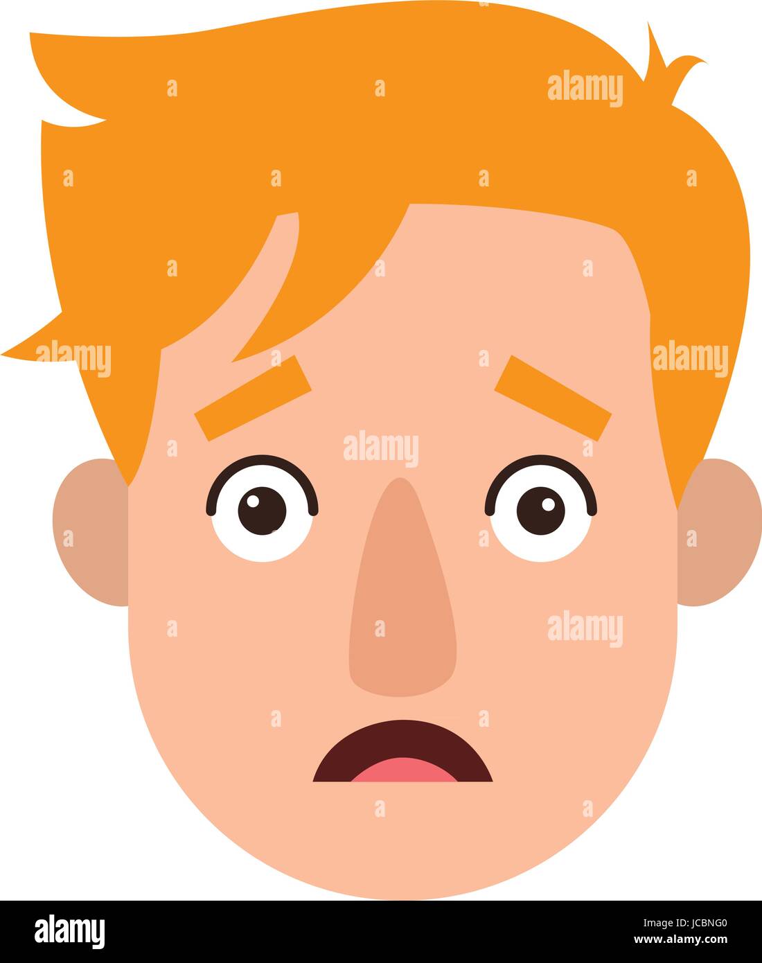 young man cartoon face character expression Stock Vector Image & Art ...