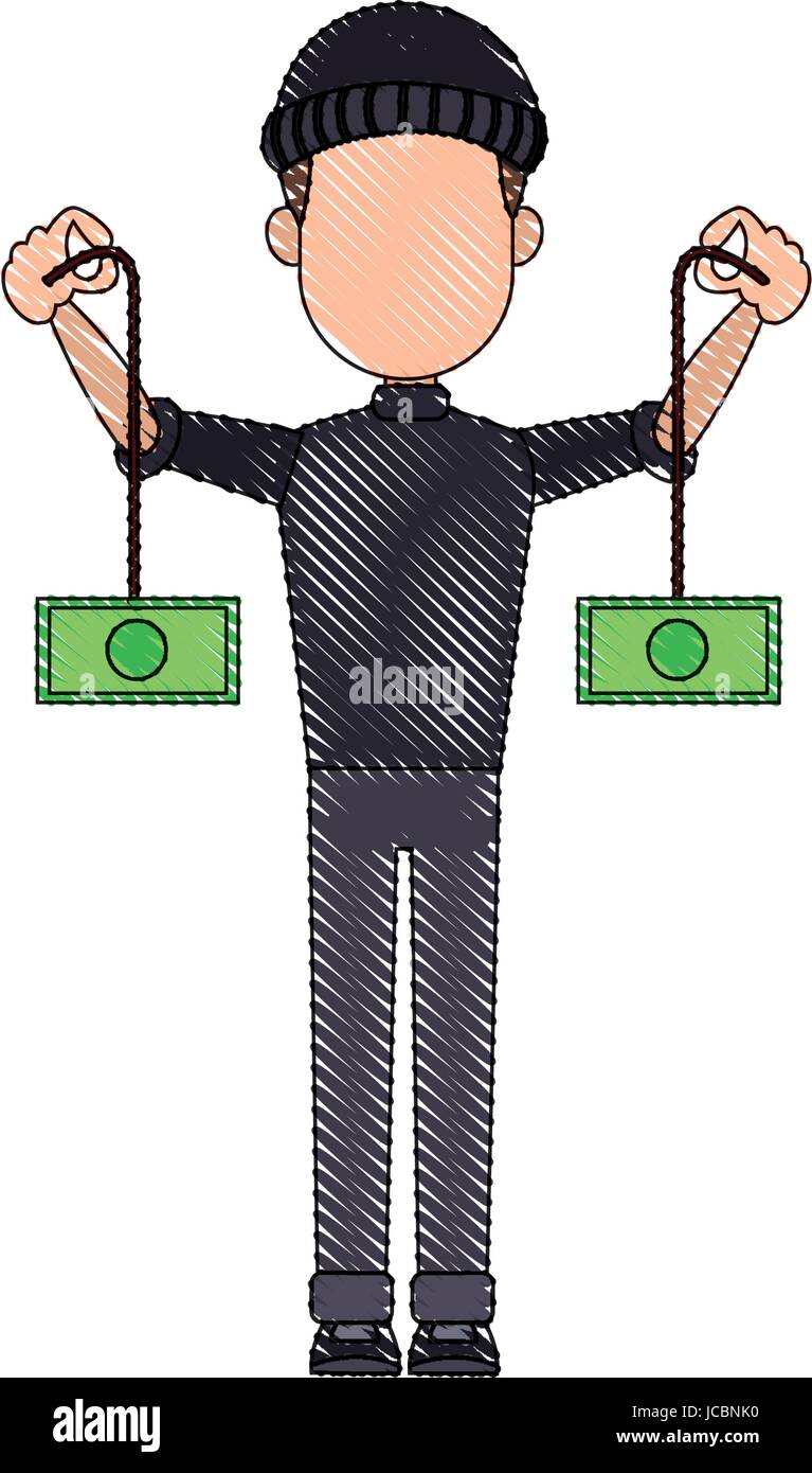 hacker theft hand holding a money Stock Vector Image & Art - Alamy