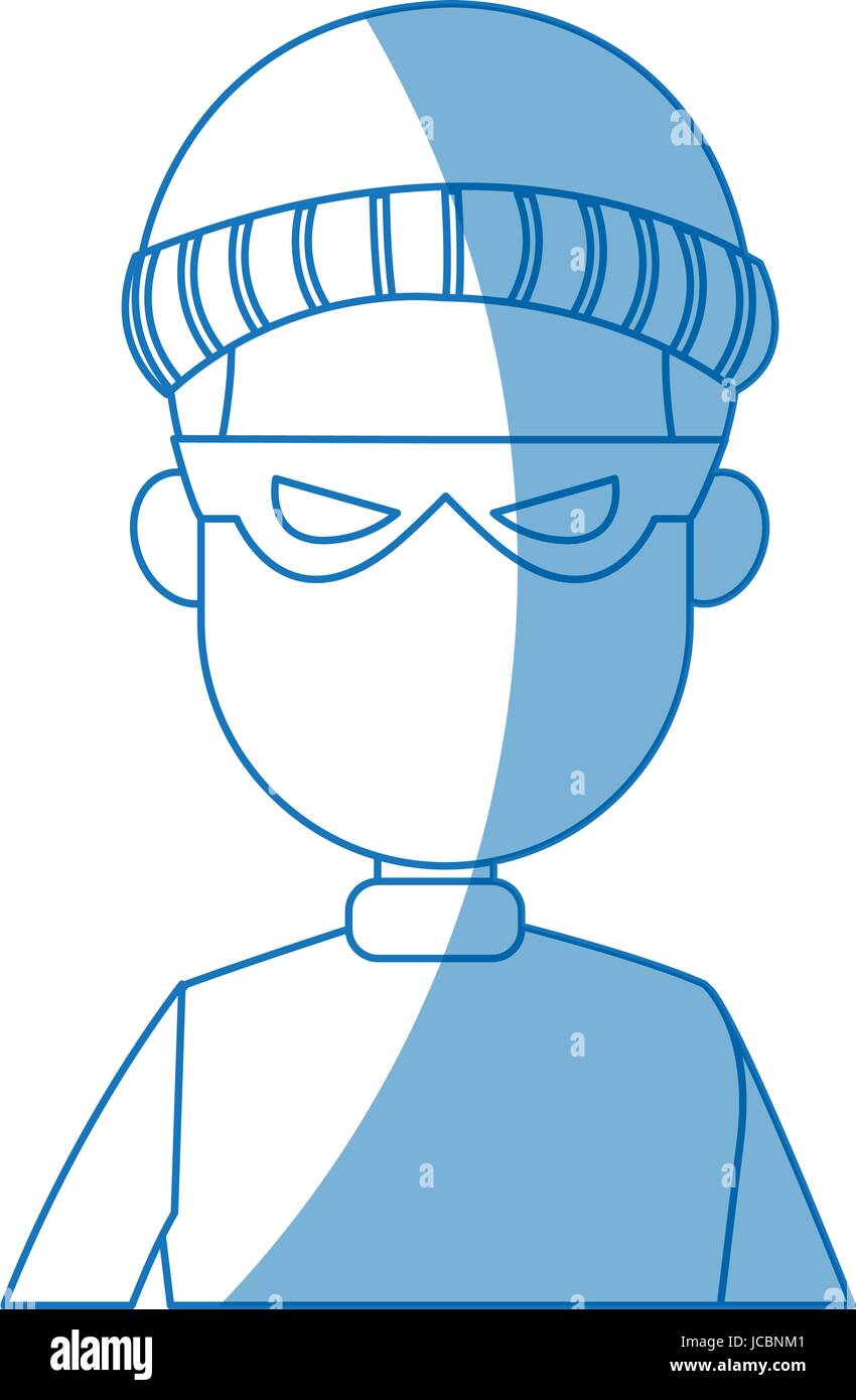 face hacker man character technology crime Stock Vector Image & Art - Alamy