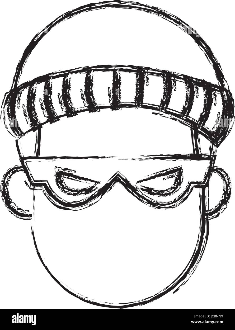 face hacker man character technology crime Stock Vector Image & Art - Alamy