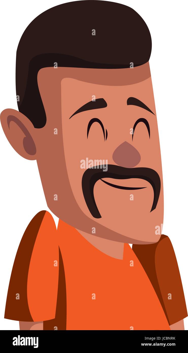 man face character people flat design Stock Vector Image & Art - Alamy