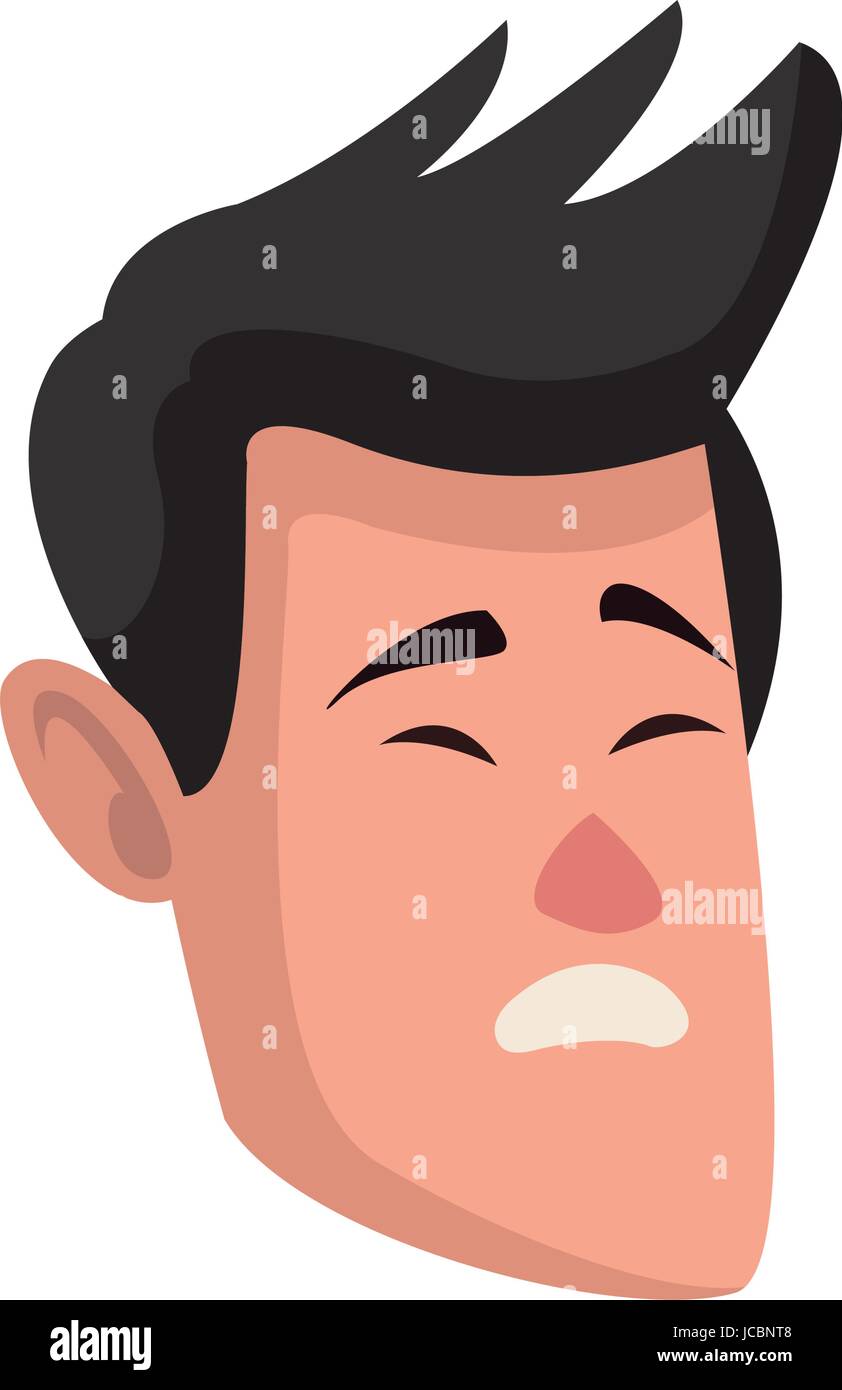 man face character people flat design Stock Vector Image & Art - Alamy