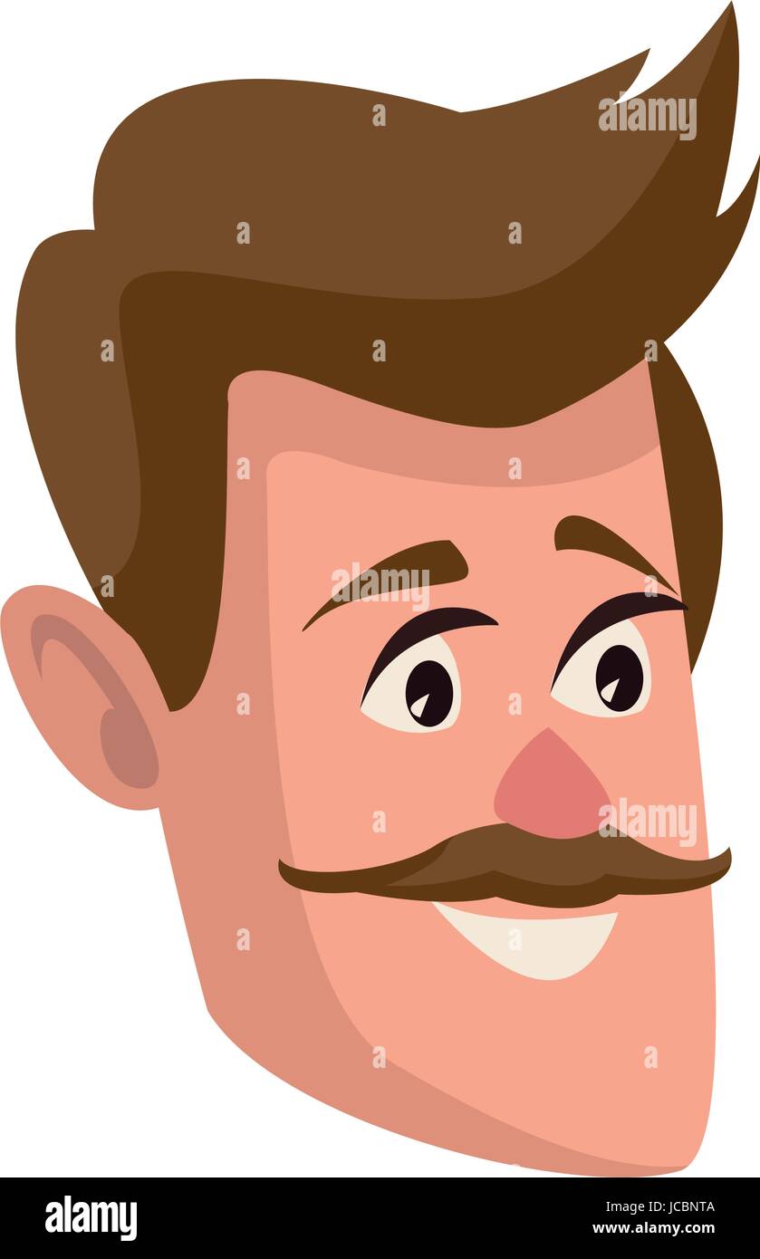 man face character people flat design Stock Vector Image & Art - Alamy