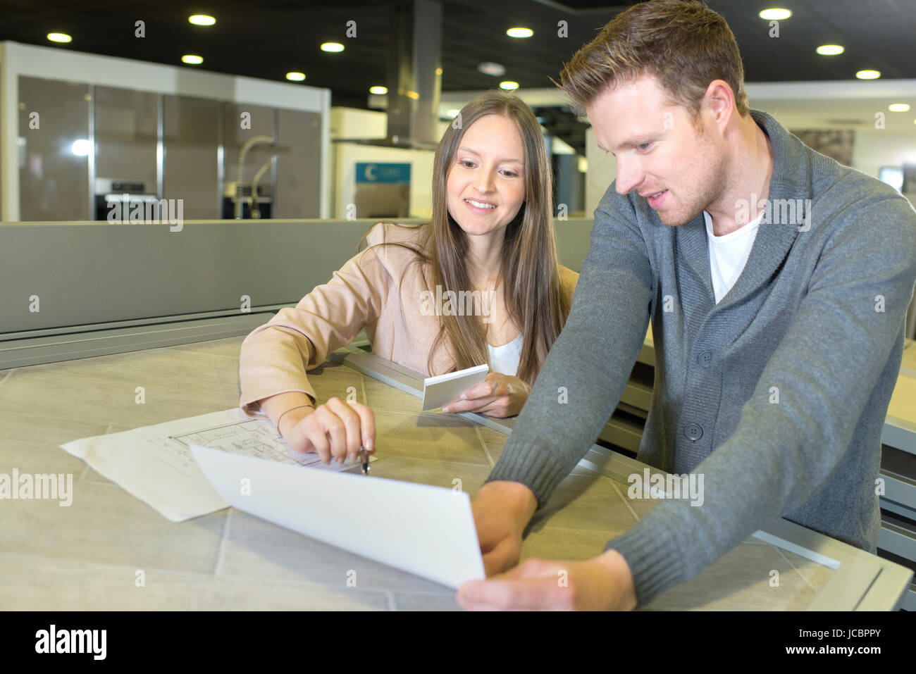 business meeting with female boss Stock Photo - Alamy