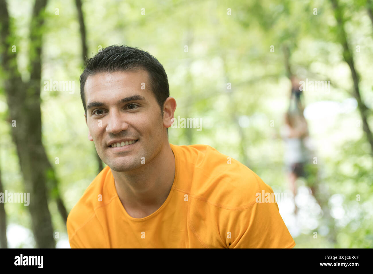 Man in high rope hi-res stock photography and images - Alamy
