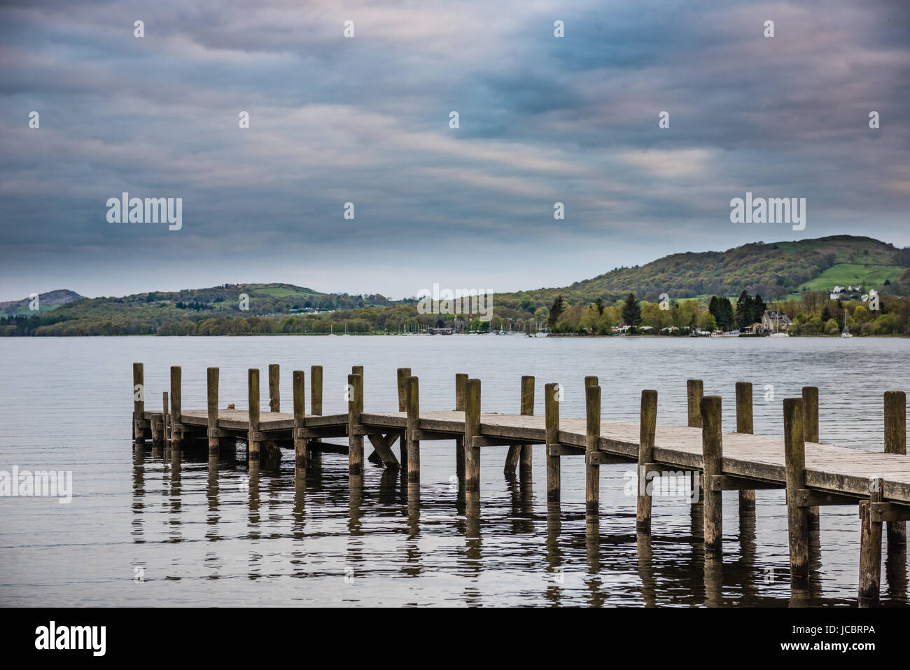 Jetty at Coniston Water, Lake District, England, UK Stock Photo - Alamy