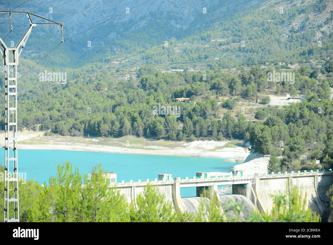 artificial lake dam Stock Photo - Alamy
