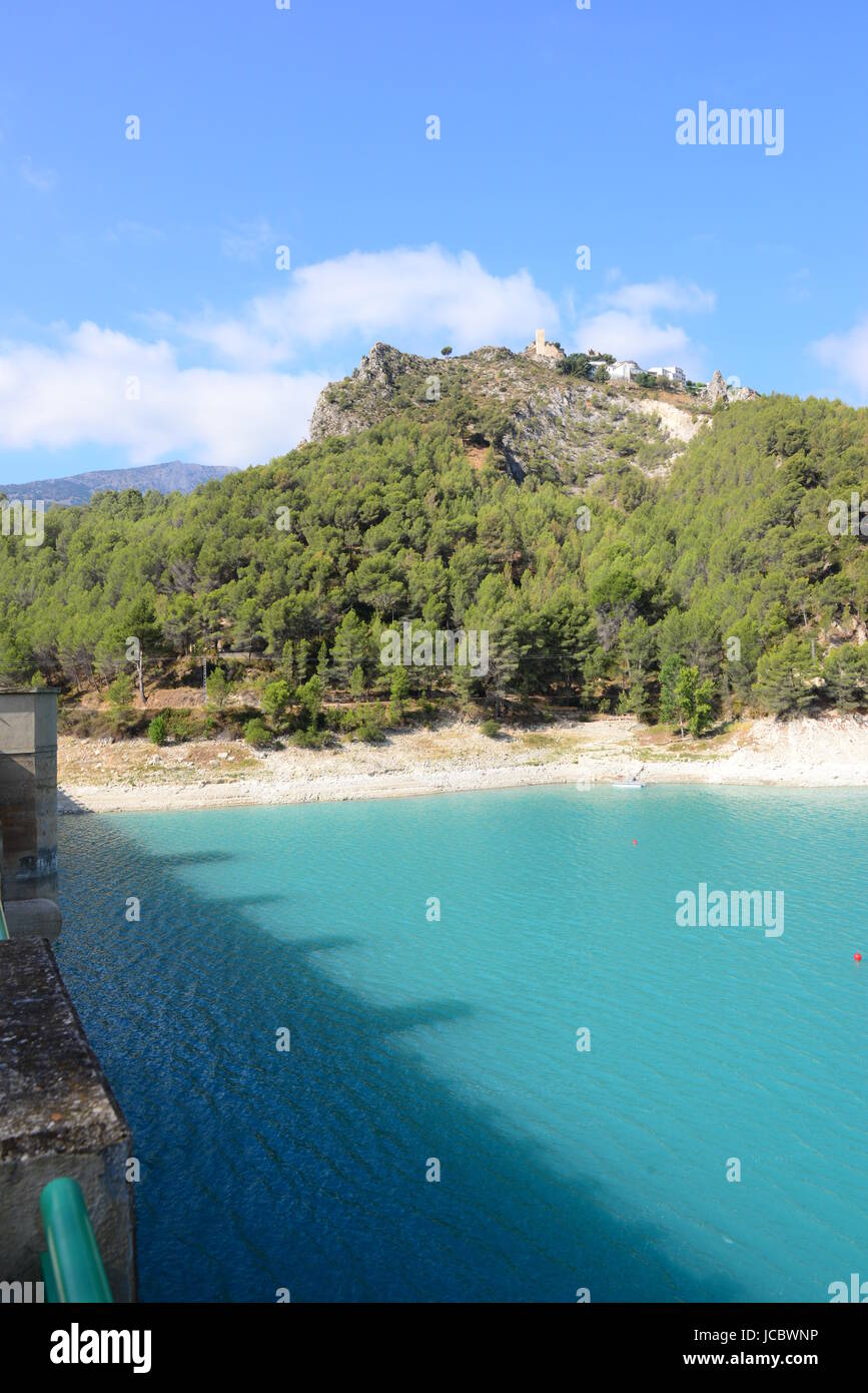 fast empty reservoir in guadalest costa blanca spain Stock Photo - Alamy