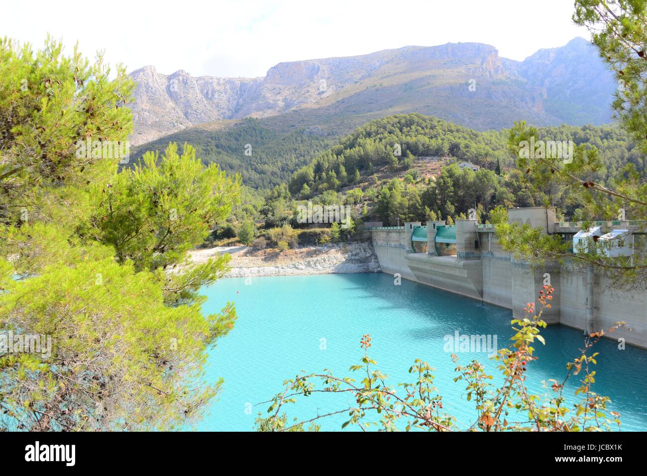 artificial lake dam Stock Photo - Alamy