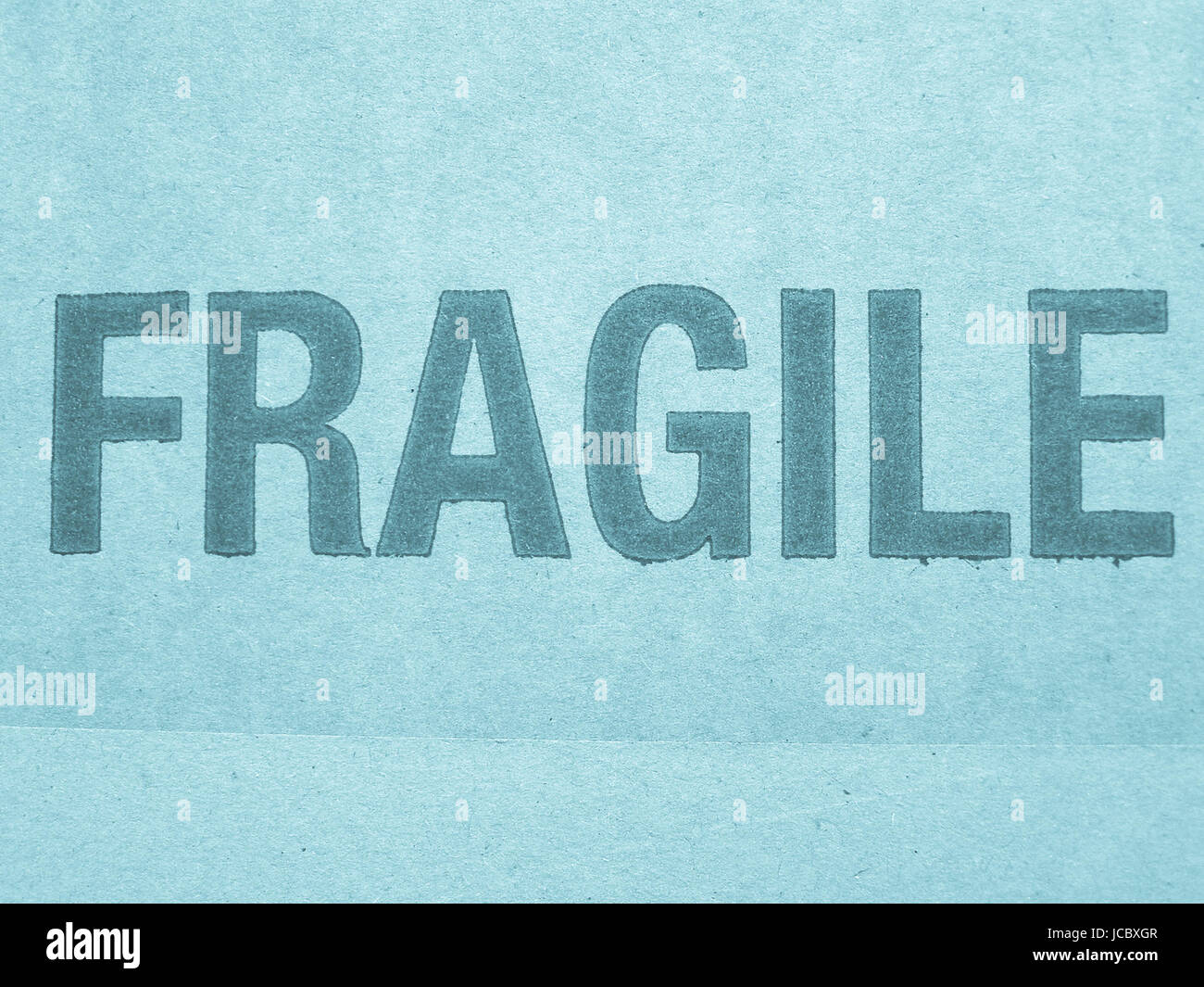 Fragile written on corrugated cardboard box picture - cool cyanotype ...