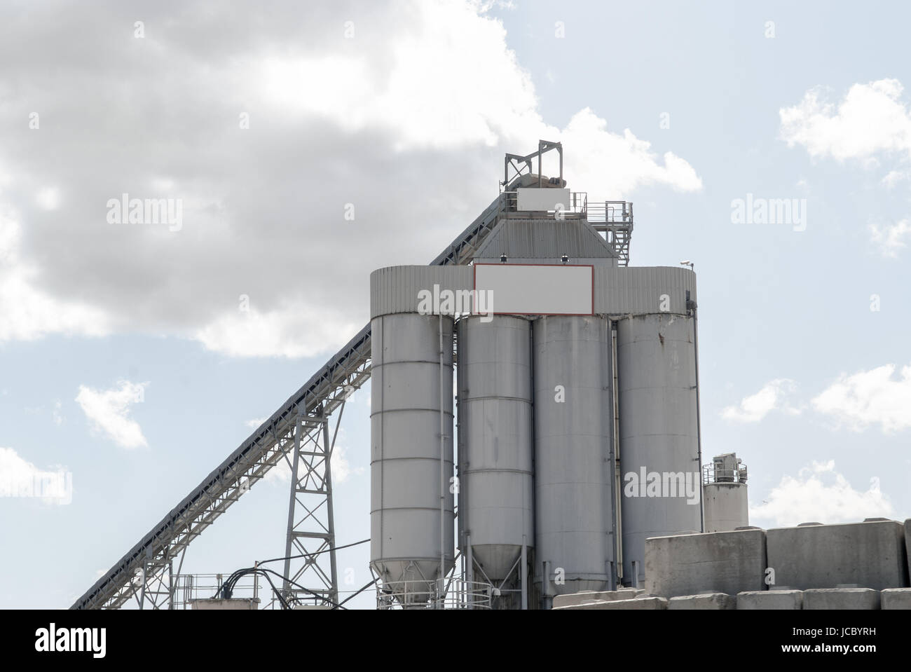 concrete and cement factory and production plant Stock Photo - Alamy