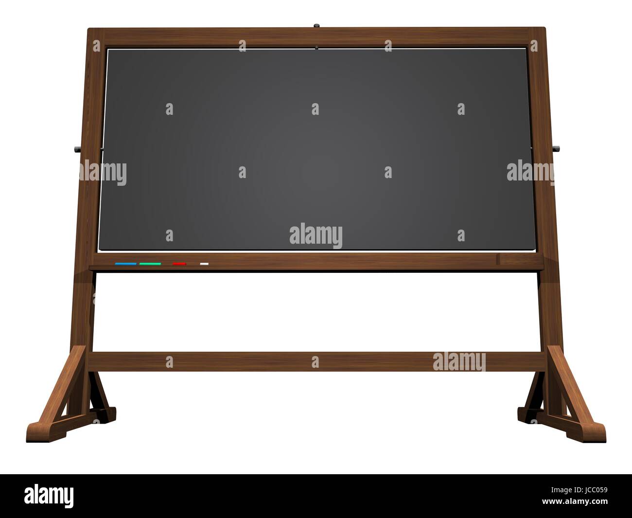 School blackboard isolated in white background - 3D render Stock Photo ...