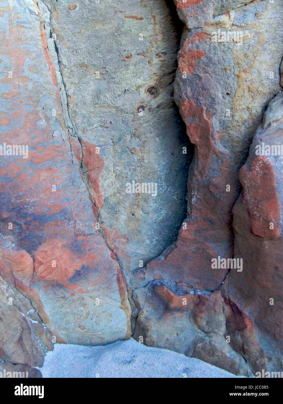 Blue and Red Rocks Natural Color Stock Photo - Alamy