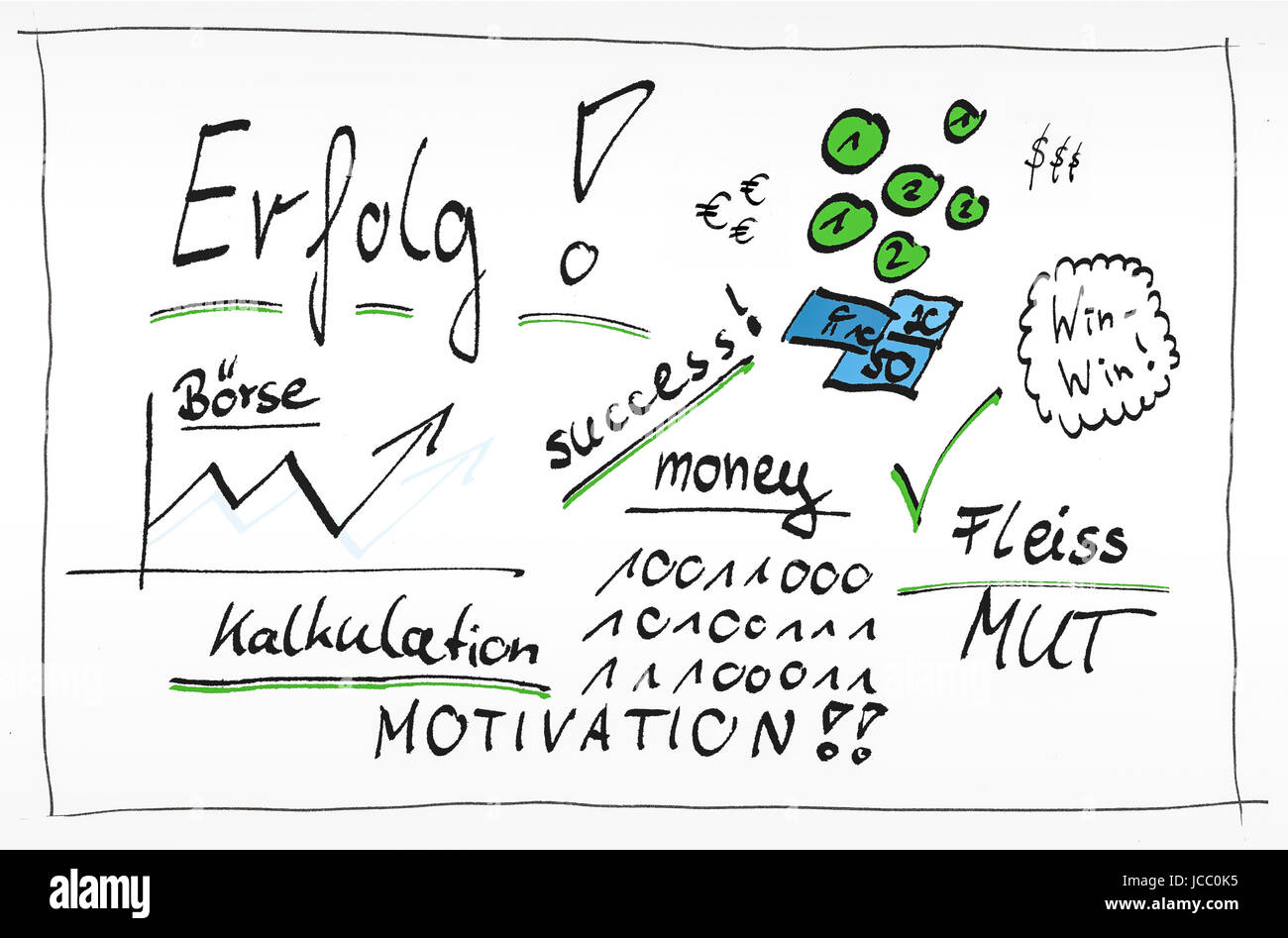 success sketch illustration Stock Photo - Alamy