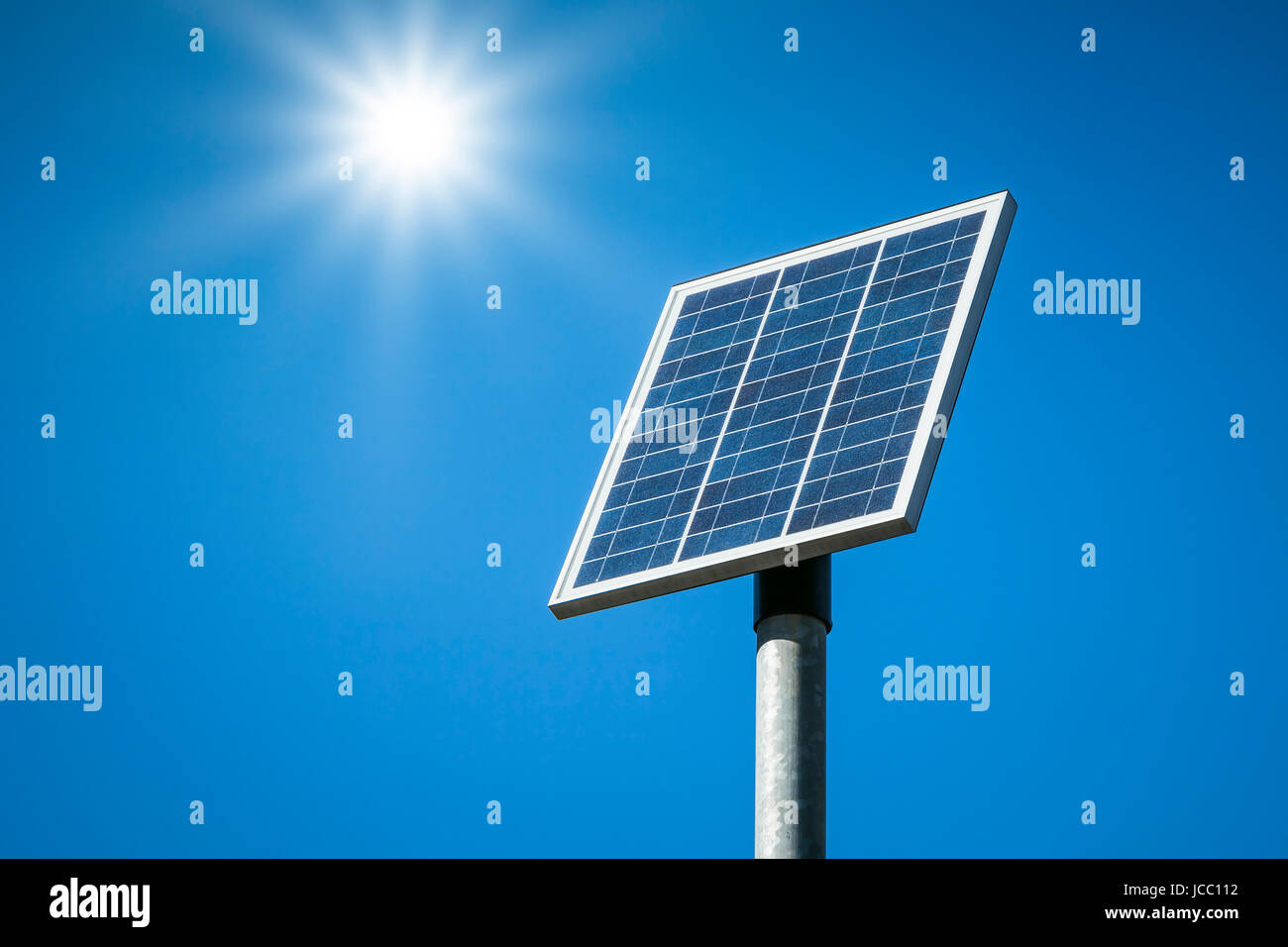 An image of a small solar plant Stock Photo - Alamy