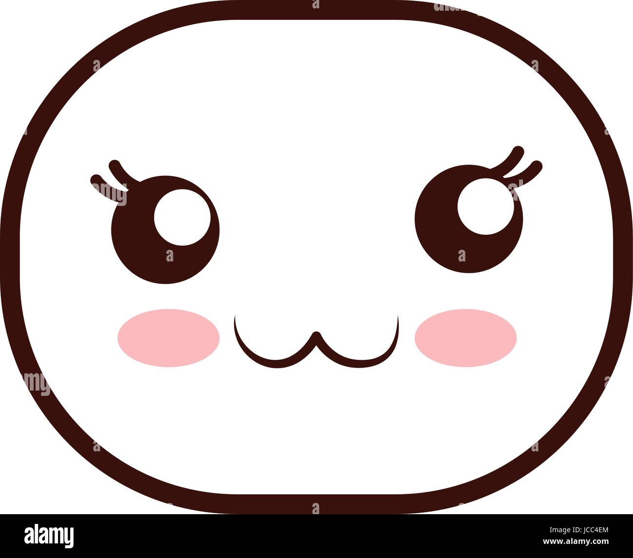 kawaii cartoon face Stock Vector Image & Art - Alamy