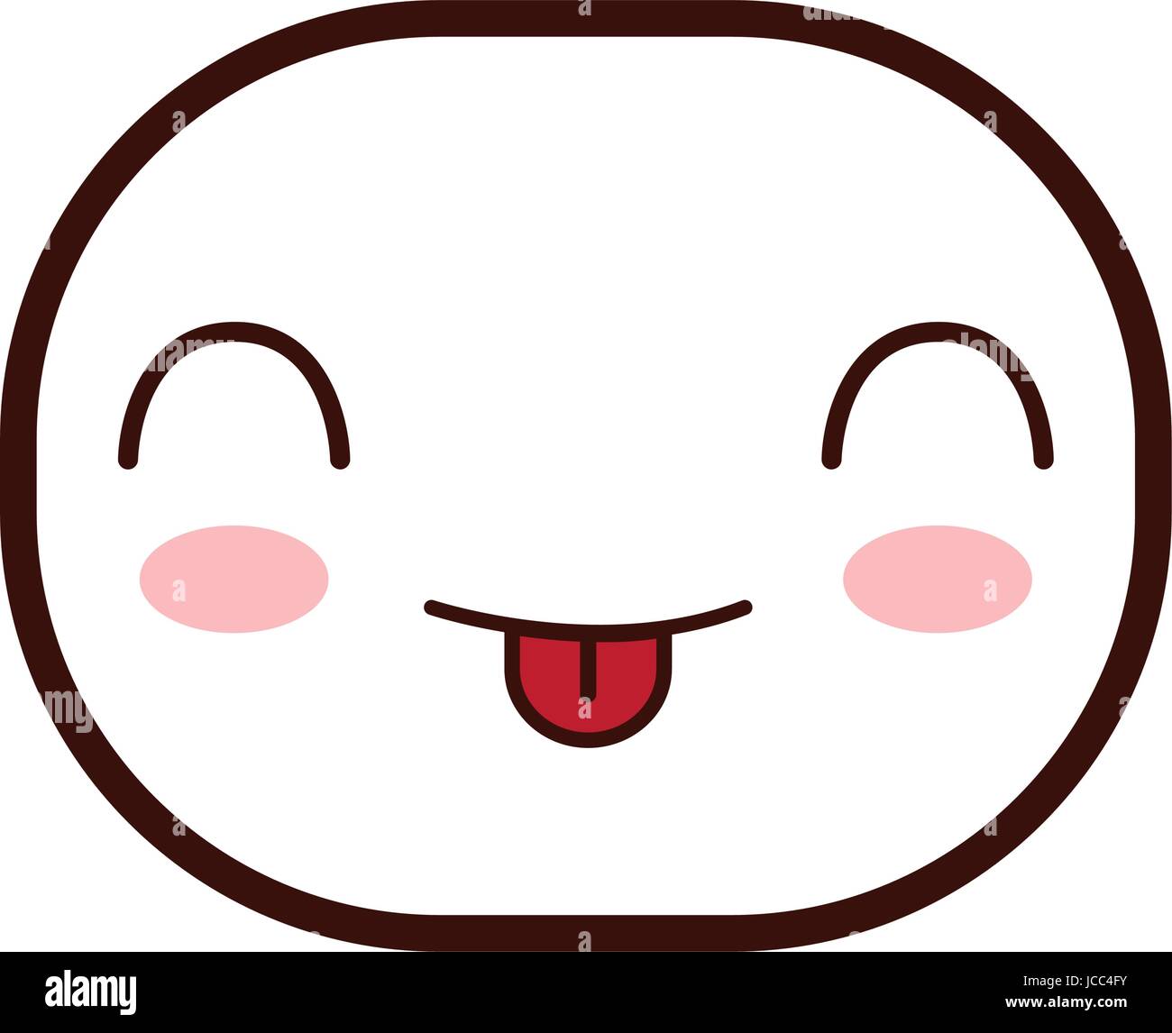 kawaii cartoon face Stock Vector Image & Art - Alamy