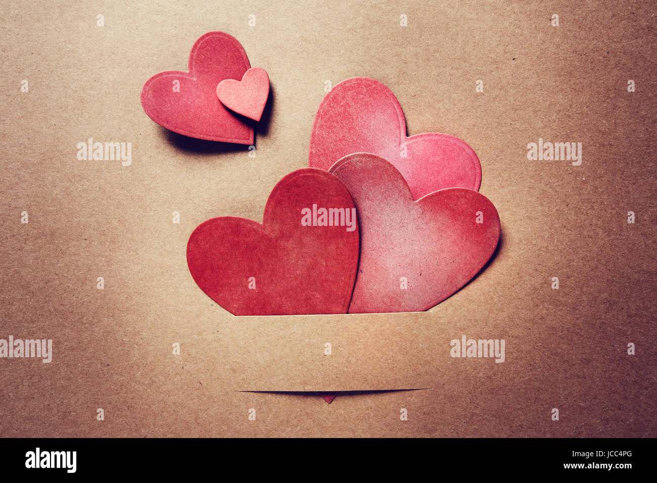 Red heart papercraft concept hi-res stock photography and images - Alamy