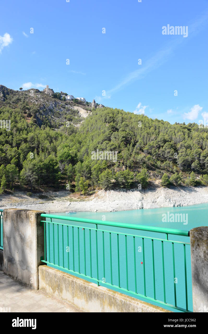 fast empty reservoir in guadalest - costa blanca - spain Stock Photo ...